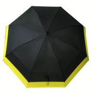 China 30 Inches 190T Pongee Automatic Open Double Canopy Golf Umbrella for sale