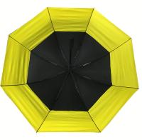 China 30 Inches 190T Pongee Automatic Open Double Canopy Golf Umbrella for sale