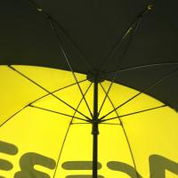 China Manual Open Fiberglass Frame Promotional Golf Umbrella 130cm EVA Handle for sale