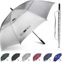 China 33 Inch Wind Resistant Fiberglass Golf Umbrella with Custom Logo Printing for Promotional Use for sale