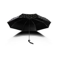 China Custom 3 Folding Digital Printing UV Coating Windproof Rain Umbrella 21 Inch 8 Panels for sale