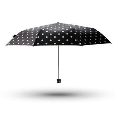 China Custom 3 Folding Digital Printing UV Coating Windproof Rain Umbrella 21 Inch 8 Panels for sale