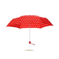 China Polka Dot 21 Inch 8K Pongee 190T Sun Protection Umbrella for Women for sale