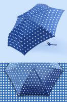 China Polka Dot 21 Inch 8K Pongee 190T Sun Protection Umbrella for Women for sale