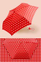 China Polka Dot 21 Inch 8K Pongee 190T Sun Protection Umbrella for Women for sale
