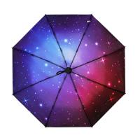 China Ladies Manual Open Super Mini pongee 3 Folding Umbrella for sale
