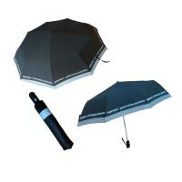 China SGS Portable Pongee Auto Open Outdoor 3 Folding Rain Umbrella for sale
