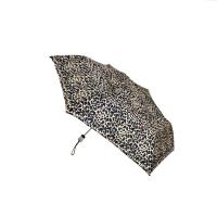China Lepoard Printed Anti UV Mini Windproof Pocket Umbrella for sale