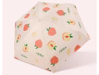 China Anti UV Folding 190T Pongee Mini Capsule Umbrellas With Case for sale