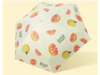China Anti UV Folding 190T Pongee Mini Capsule Umbrellas With Case for sale