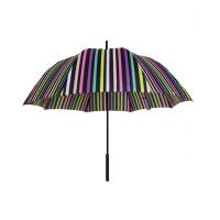 China SGS Windproof Compact Straight Striped Umbrella For Travel for sale