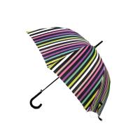 China SGS Windproof Compact Straight Striped Umbrella For Travel for sale