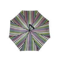 China SGS Windproof Compact Straight Striped Umbrella For Travel for sale
