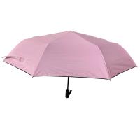 China UPF 30 Auto Open Close 3 Folding Umbrella with Black UV Coating Pongee Fabric for sale