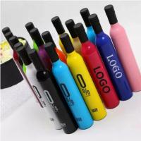 China BV 190T Pongee Fabric Wine Bottle Umbrella 100cm UV Coating with Case for Custom Branding for sale