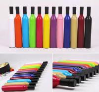 China BV 190T Pongee Fabric Wine Bottle Umbrella 100cm UV Coating with Case for Custom Branding for sale