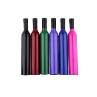 China BV 190T Pongee Fabric Wine Bottle Umbrella 100cm UV Coating with Case for Custom Branding for sale
