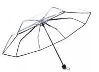 China Custom Logo Transparent 3 Folding POE Umbrella 23 Inchx8K for sale