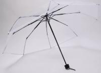 China Custom Logo Transparent 3 Folding POE Umbrella 23 Inchx8K for sale