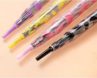 China Black Frame Clear 10C POE Umbrella 23 Inch 8 Ribs Full Panel Printing Custom OEM for sale