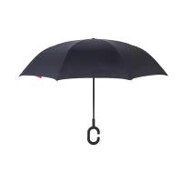 China C Handle 190T Reverse Inverted Umbrella Double Layer Inside Out Windproof 49 Arc for sale