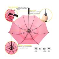 China Custom Logo Golf Umbrella 27-34 Inch with Sublimation Printing and Fiberglass Frame for Promotional Use for sale