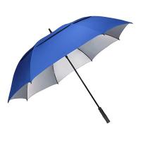 China Custom Logo Golf Umbrella 27-34 Inch with Sublimation Printing and Fiberglass Frame for Promotional Use for sale