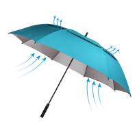 China Custom Logo Golf Umbrella 27-34 Inch with Sublimation Printing and Fiberglass Frame for Promotional Use for sale