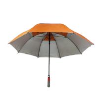 China Double Layers Golf Umbrella Vent Strong With Logo Prints for sale