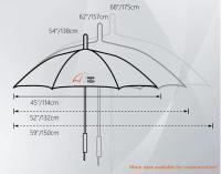 China Double Layers Golf Umbrella Vent Strong With Logo Prints for sale