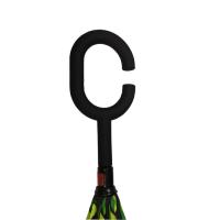 China Custom C Handle Reverse Inverted Umbrella Windproof Double Layer for sale