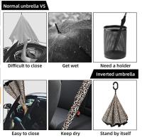 China Hands Free Double Layer C Handle Reverse Inverted Umbrella Windproof for sale