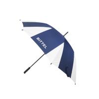 China Pongee Fabric Canopy Manual Open Umbrella Black Metal Frame for sale