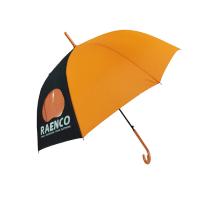 China 23 Inch Automatic Ladies Rain Umbrella with Pongee Fabric and Metal Frame - Orange Color for sale