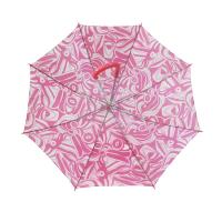China Auto Open 46 Inch Promotional Umbrella Metal Frame Pongee Fabric Full Panel Printing for sale