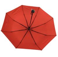 China Manual Open Over Printing Red Umbrella 3 Folds for sale