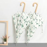 China 100% Pongee Paper Printing Promotion Straight Umbrella for sale
