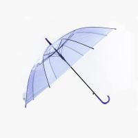 China Custom Logo Adult POE Umbrella Transparent 3 Folding 23 Inch 8K Automatic Open Close for sale