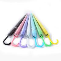 China Custom Logo Adult POE Umbrella Transparent 3 Folding 23 Inch 8K Automatic Open Close for sale