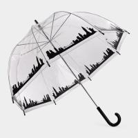 China Weatherproof Transparent Bubble Umbrella With J Hook Handle for sale