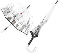 China Weatherproof Transparent Bubble Umbrella With J Hook Handle for sale