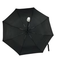 China Windproof Double Fiberglass Ribs Umbrella Black Color Dia 95cm for sale