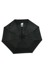 China Windproof Double Fiberglass Ribs Umbrella Black Color Dia 95cm for sale