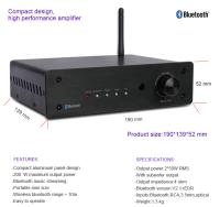 China 4 Channel Home Audio Amplifier Wireless Class D Integrated Stereo Amplifier Receiver for sale
