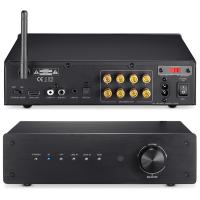 China 4 Channel Home Audio Amplifier Wireless Class D Integrated Stereo Amplifier Receiver for sale