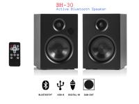 China Powered Bookshelf Bluetooth Speakers 100W Record Player Stereo Speakers For Turntable PC  TV for sale