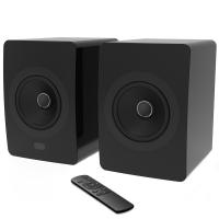 China Wood TWS Bookshelf Bluetooth Speakers Portable True Wireless Speakers 200W RMS for sale