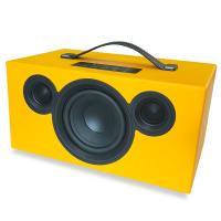 China 55Hz - 20KHz Woden Portable Bluetooth Speaker Built In Big Volume Battery for sale