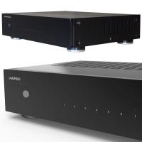 China 19 Inch Rack Mount 4 Zone Stereo Amplifier 400 Watts With Speaker Selector Volume Control for sale