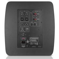China Black Sealed Solid MDF Enclosure Powered Subwoofer For Home Theater With XLR Inputs Crossover for sale